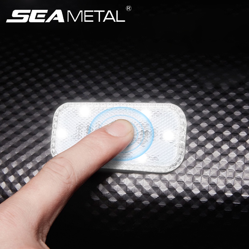 Led Touch Light Rechargeable Wireless Car Interior Light Magnetic Roof ...