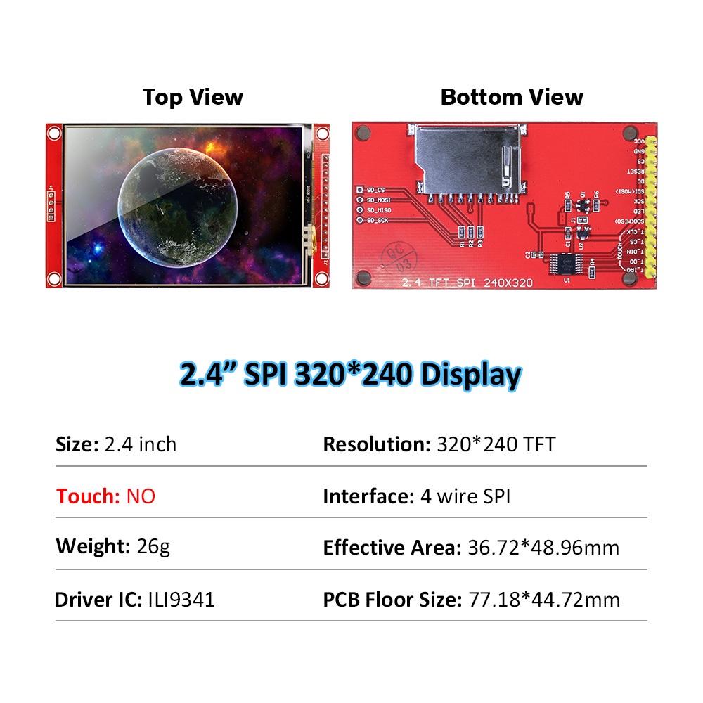 LAFVIN 2 4/2 8/3 2/3 5 Inch Tft Lcd Touch Display Screen Panel 320x240 ...