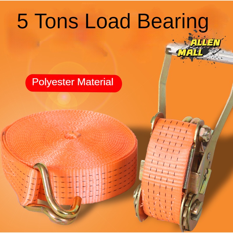 Heavy Duty Ratchet Tie Down Cargo Lashing Belt 2 Inches 10 Meters ...