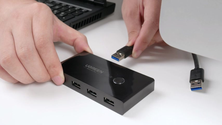 UGREEN USB 3.0 Switch Selector 4 Port 2 Computers Peripheral Switcher ...