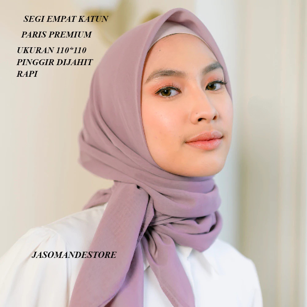 Paris Cotton Voal Premium Rectangular Hijab / Paris Cotton Voal Premium ...