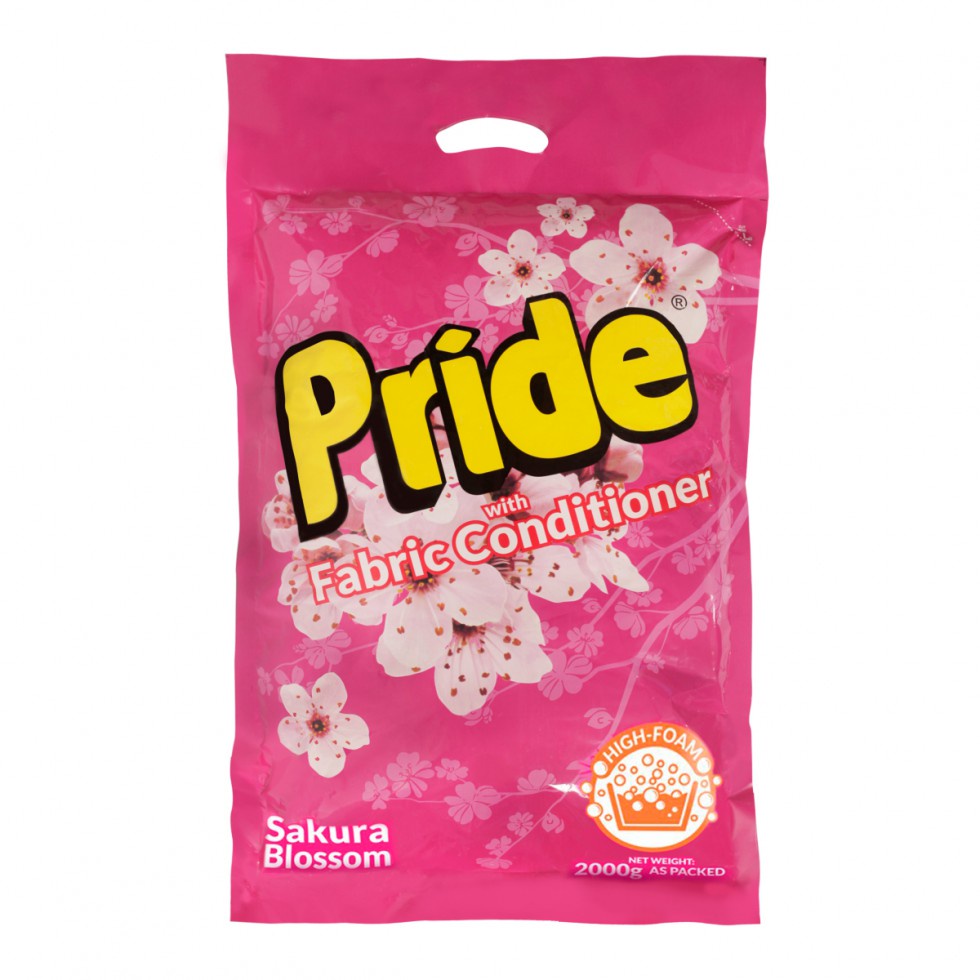 Pride Laundry Detergent Powder With Fabcon Sakura Blossom 2000g ...