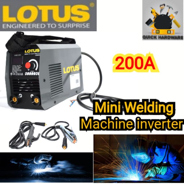 (LOTUS) Arc200A Mini Inverter Welding Machine | Shopee Philippines