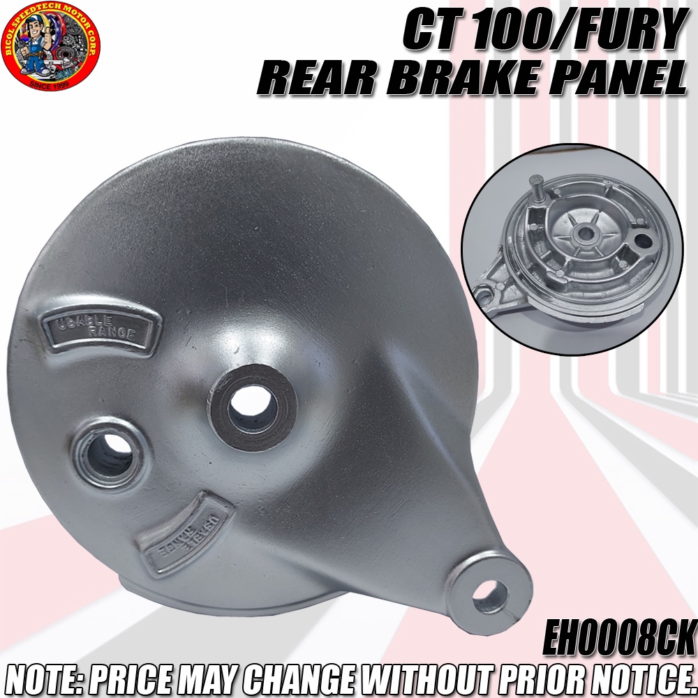 CT 100/FURY REAR BRAKE PANEL (EH0008CK) | Shopee Philippines
