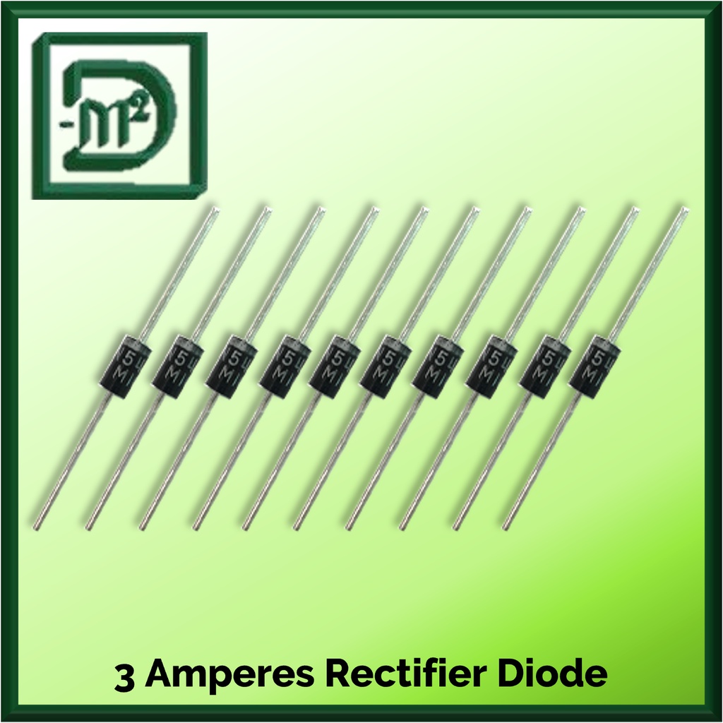 3-Ampere Rectifier Diodes - 1N5401, 1N5402, 1N5404, 1N5408 (10pcs ...