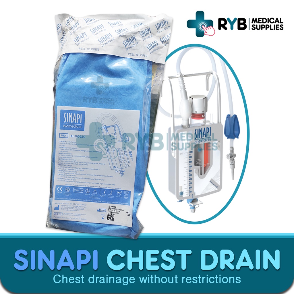 Sinapi Chest Drain XL1000SC - Biomedical | Shopee Philippines