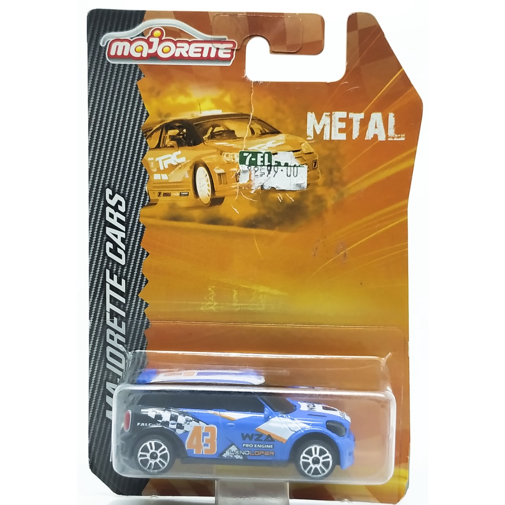 Majorette Mini Cooper WRC-no.43-Blue Color /Wheels D5S /scale 1/57 (3 ...