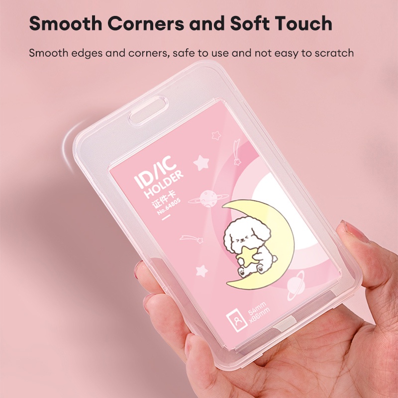 Deli 64805 Vertical Certificate Card Name Badge/Lanyard 112x70mm ...