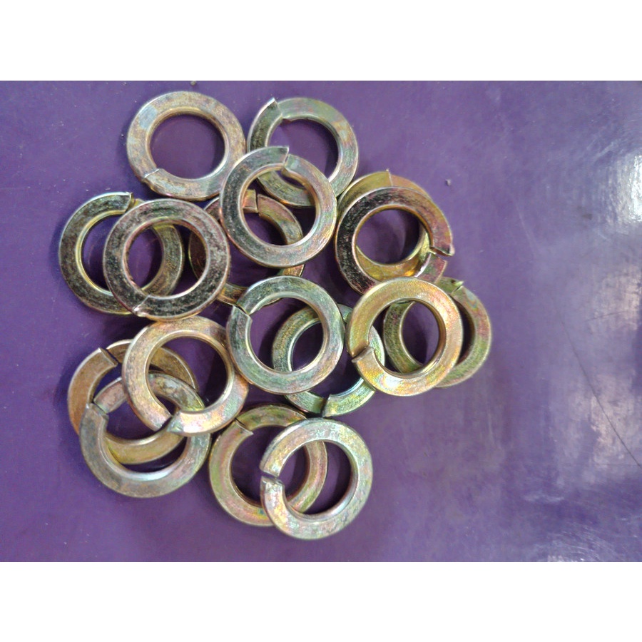 Ring per m10/ ring ver m10/ Yellow spring washer/(per 10pcs) | Shopee ...