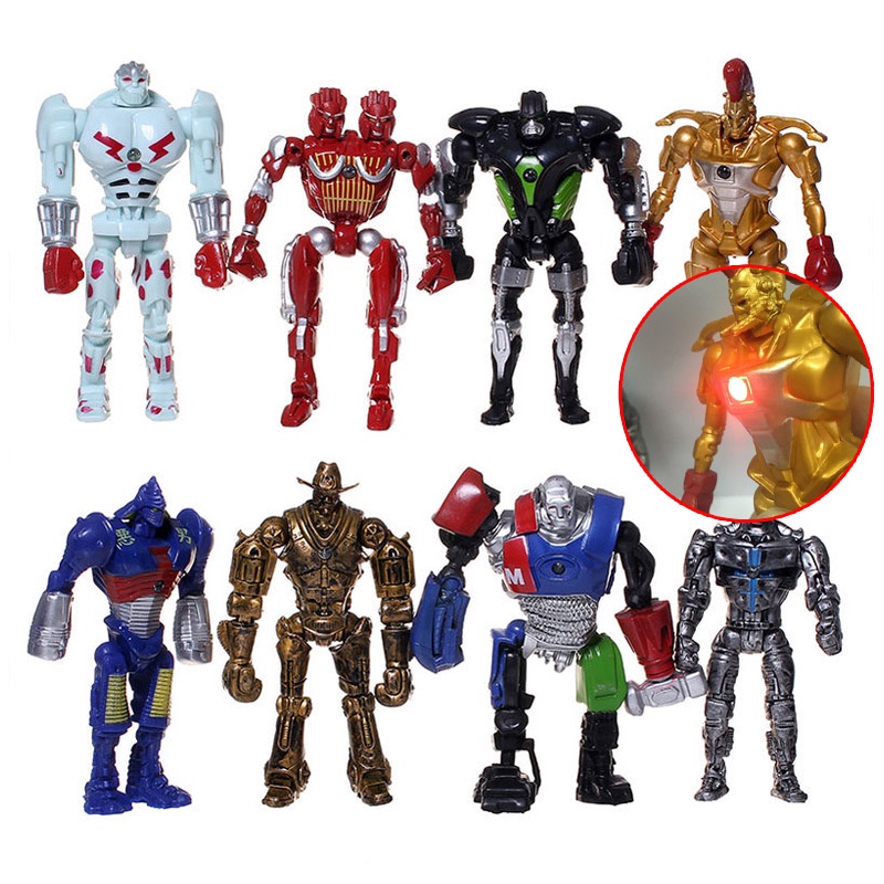 8pcs Real Steel Action Figure Atom Movie Zeus Twin Cities Midas Robot ...