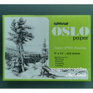 Advance Oslo Paper - 9" x 12 " - 250 sheets - 100 GSM | Shopee Philippines