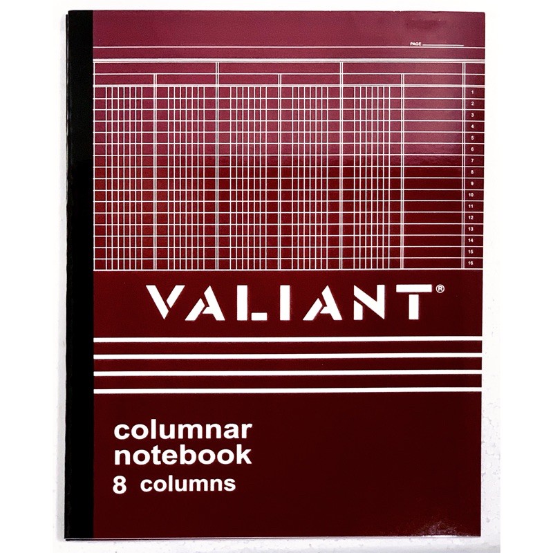 Valiant Columnar Notebook 3 columns to 14 columns, journal notebook and ...