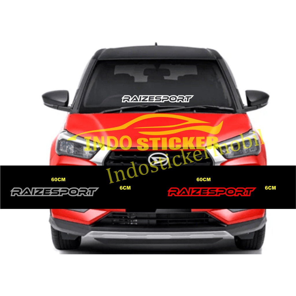Raize car window sticker cutting sticker for toyota raize sport car ...
