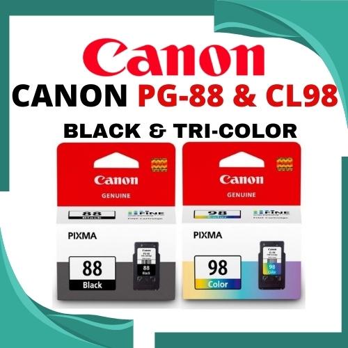 Canon PG88 Black & CL98 Color Ink for Canon Pixma E500 /E510 / E600 ...