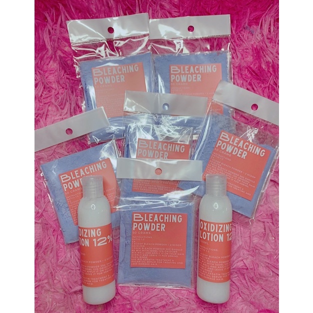 Sonique Hair Bleaching Set / BLEACHING POWDER ( Small Set Good for 1 ...