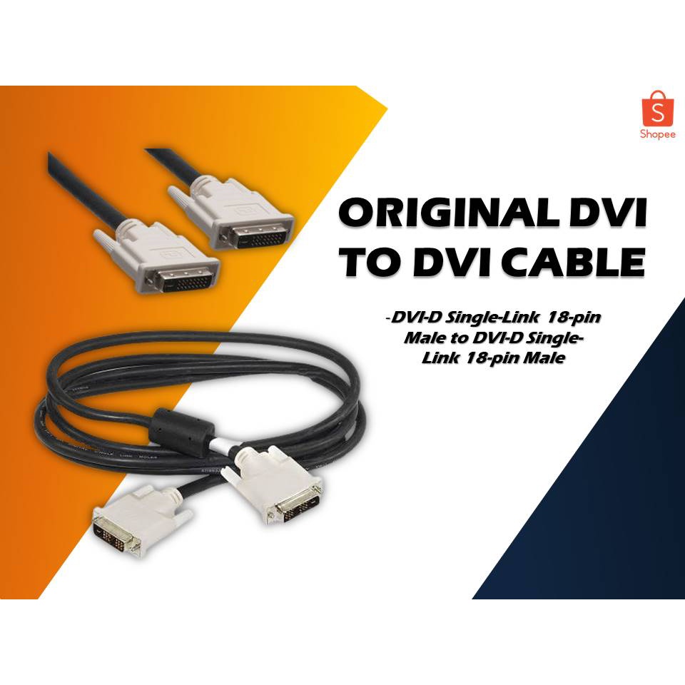 Original DVI - DVI Cable Heavy Duty Pc Cable | Shopee Philippines