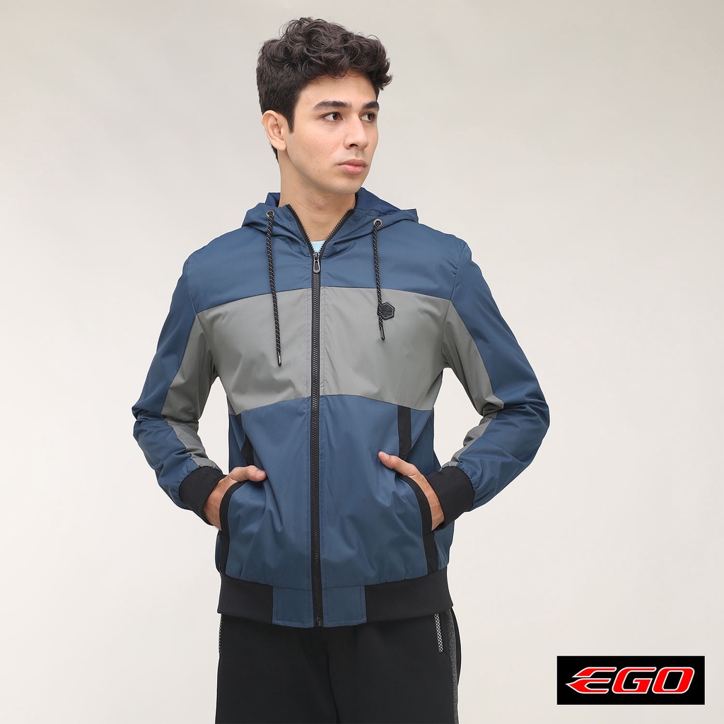 Ego Nylon Jacket W/ Hood EMT03-0630 (Dark Denim) | Shopee Philippines