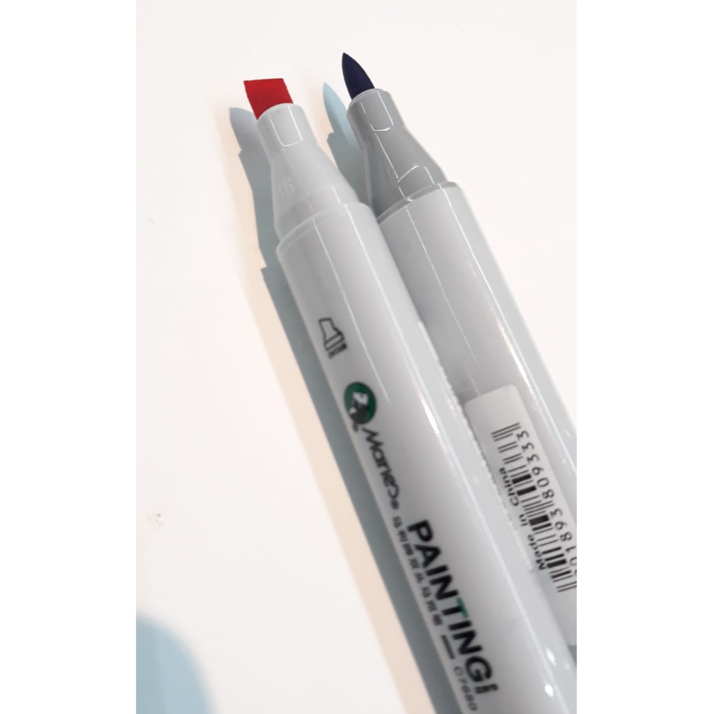 MARIES PAINTING PEN MARKER (BRUSH + CHISEL TIP) | Shopee Philippines