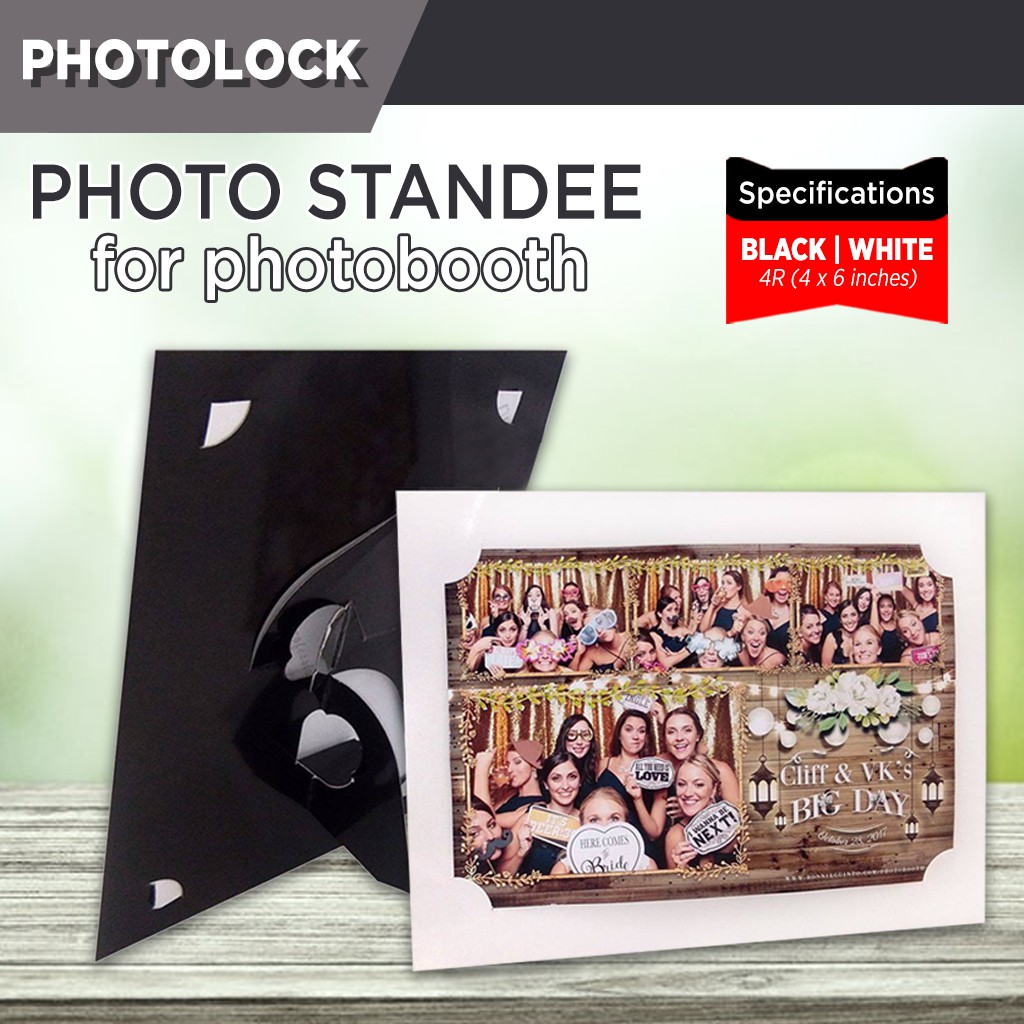4R Size Photo Standee Black / White 0.50mm | Shopee Philippines