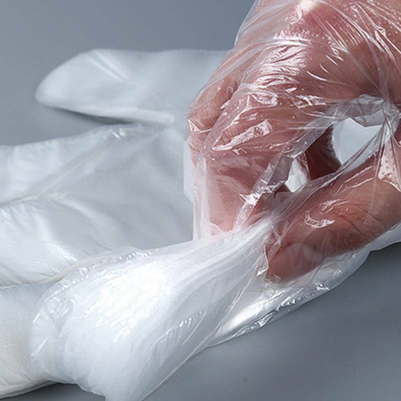 100pcs Clear Disposable Food Gloves Eco-friendly Disposable Plastic ...