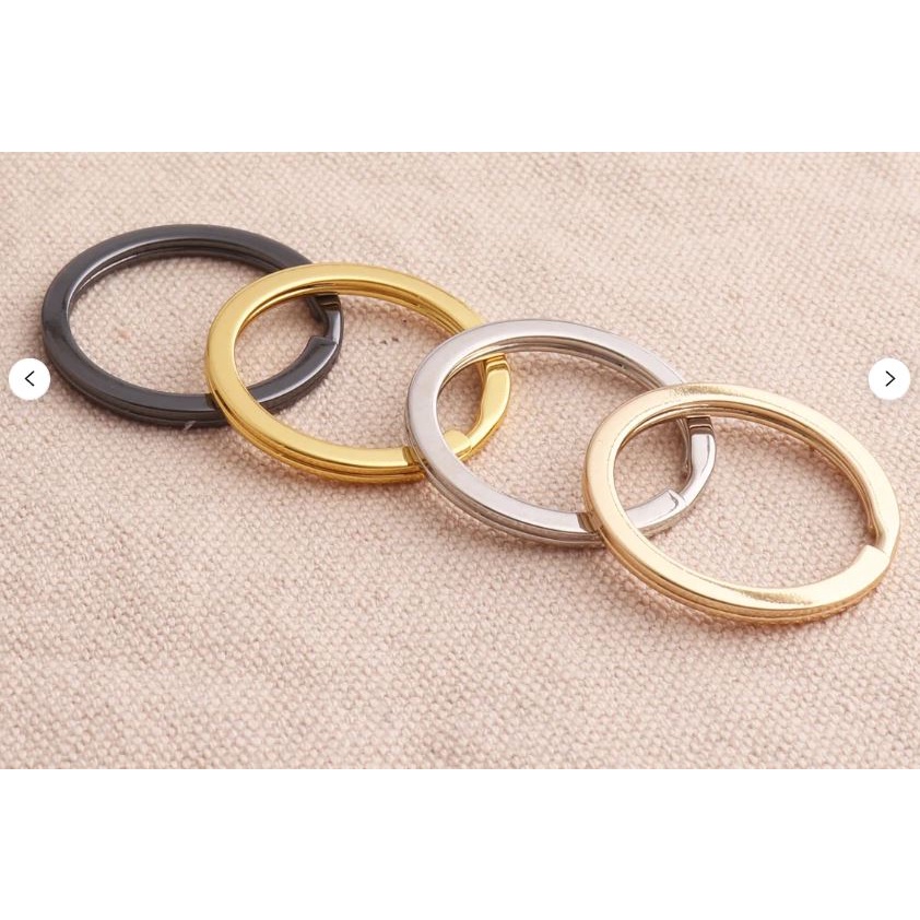 Flat Keyring Split Key Rings Connectors Rings round rings 30mm/25mm ...