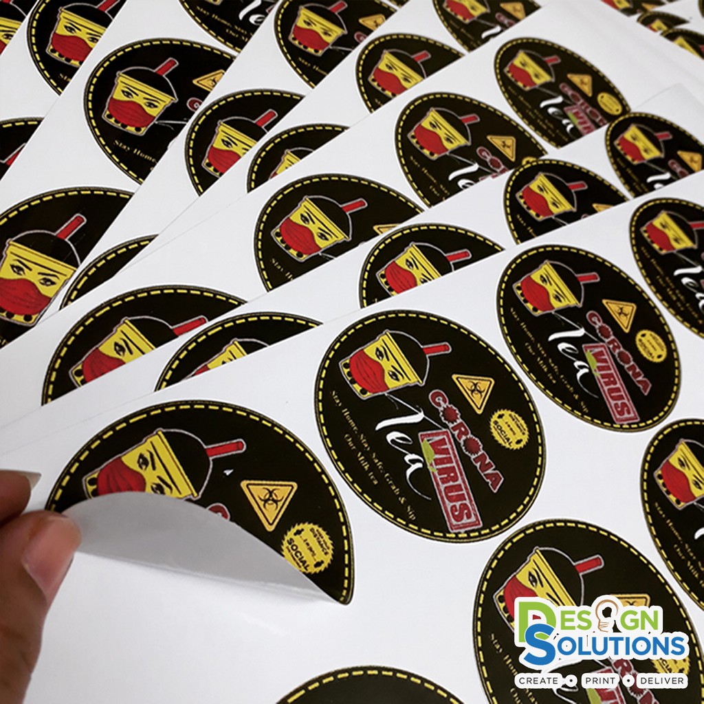 Bulk Sticker Label Printing / Sticker Printing / Pre-Cut Sticker Print ...