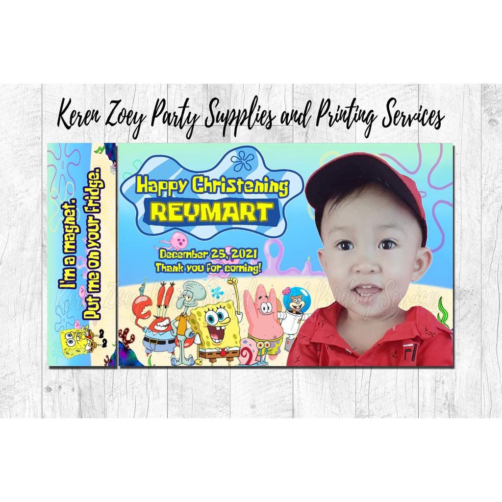 SpongeBob Squarepants themed Ref Magnet Souvenir, customized for ...