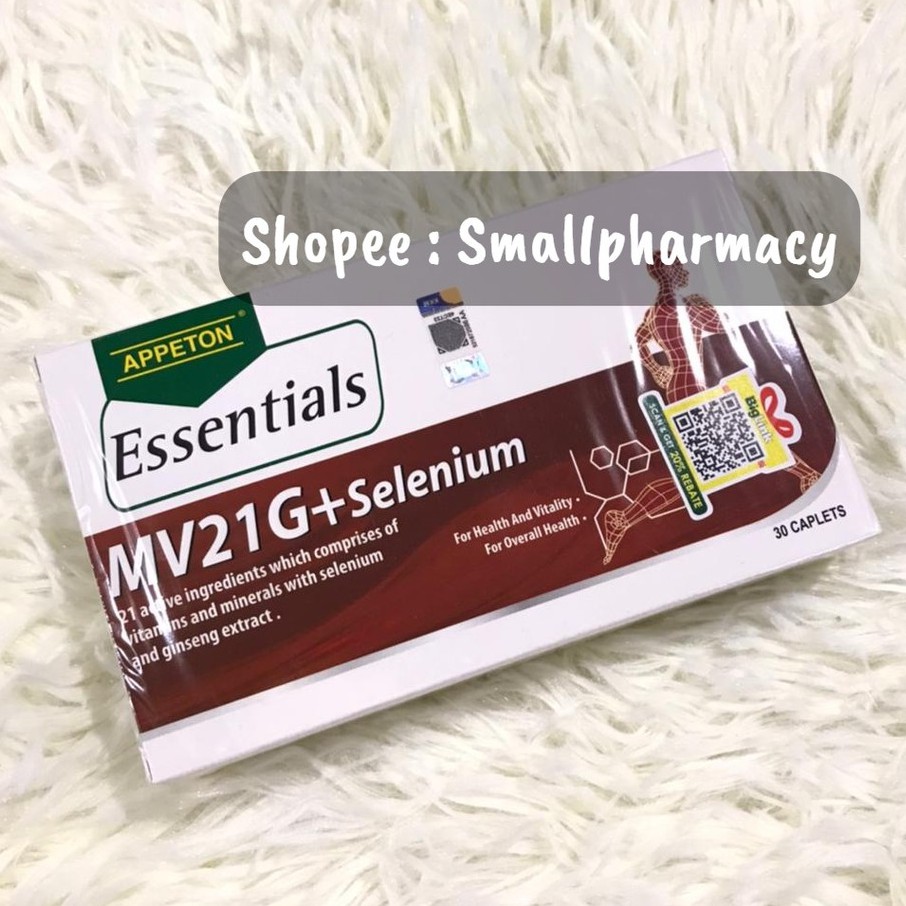 Appeton Essentials MV21G + Selenium 30s (Multivitamin) 301013 | Shopee ...