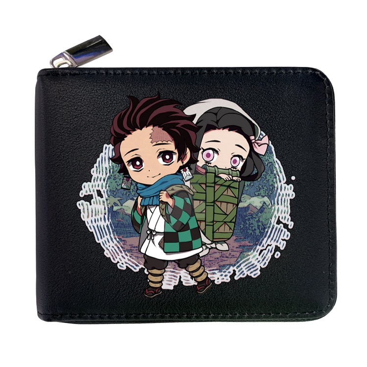 Demon Slayer Kamado Nezuko Simple Student Casual Short Wallet Boy Girl ...