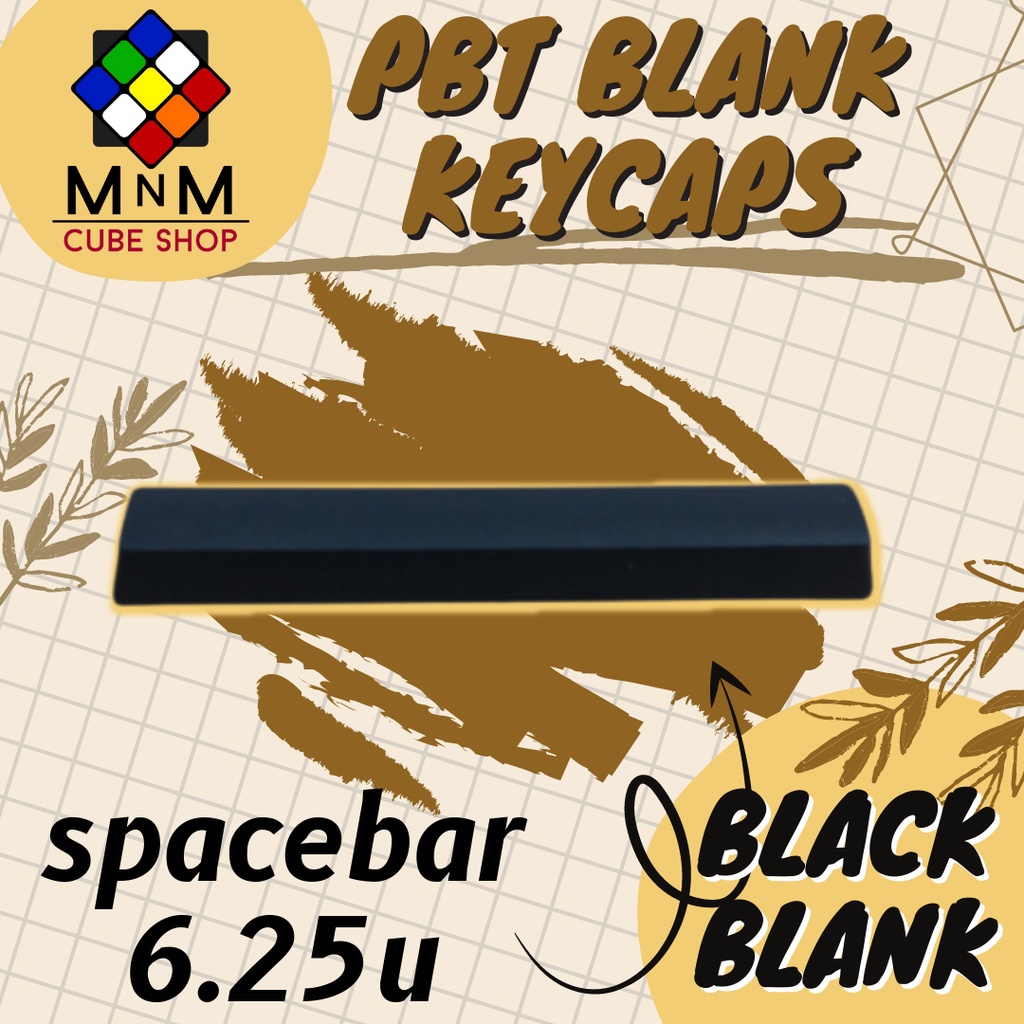 PBT Black Blank Keycaps for Mechanical Keyboards Non-Backlit Non-Double ...