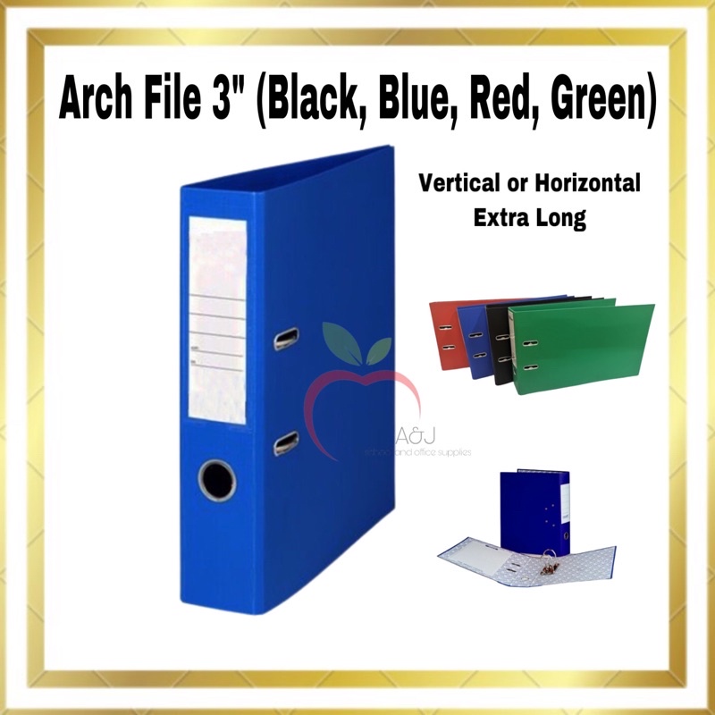 Archfile Arch File 2 rings 2"/3" thick A4/ Long size Vertical and ...