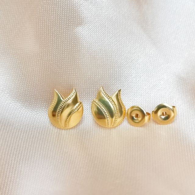 SGI fashion jewelry 24k bangkok Thailand gold plated flowers style stud ...