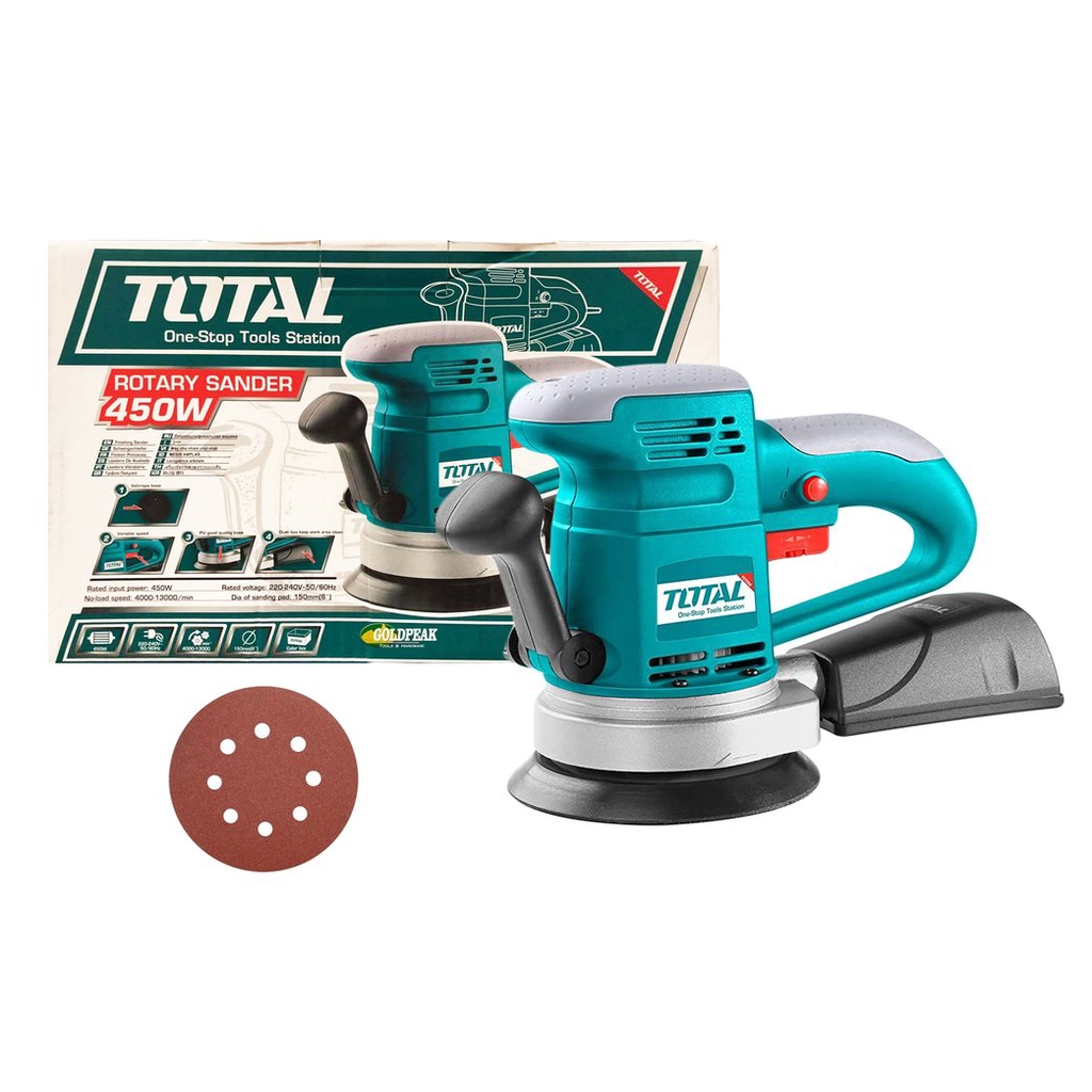 TOTAL Rotary Sander 450 watts (TF2041501) | Shopee Philippines