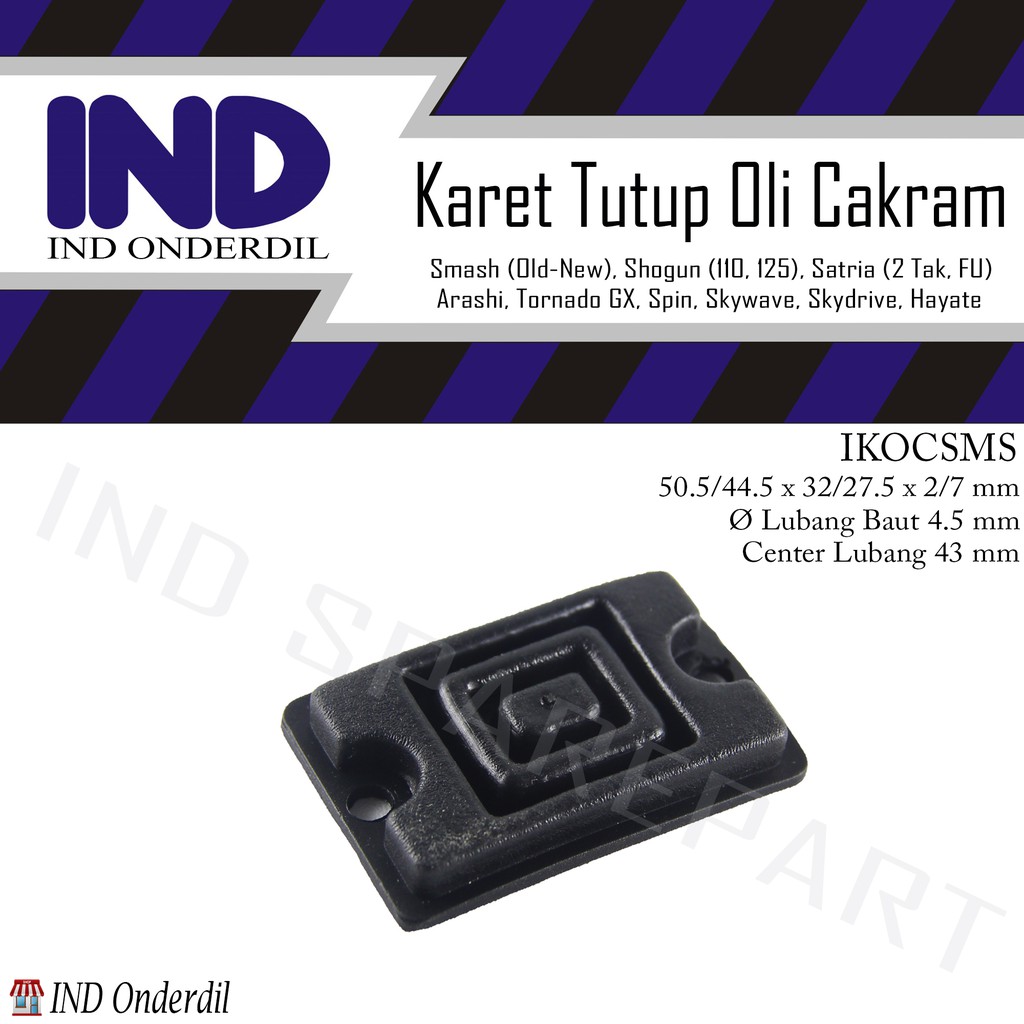 Rubber-seal Disc Oil Cap-Master Brake Top Smash Old-New/Tornado GX ...