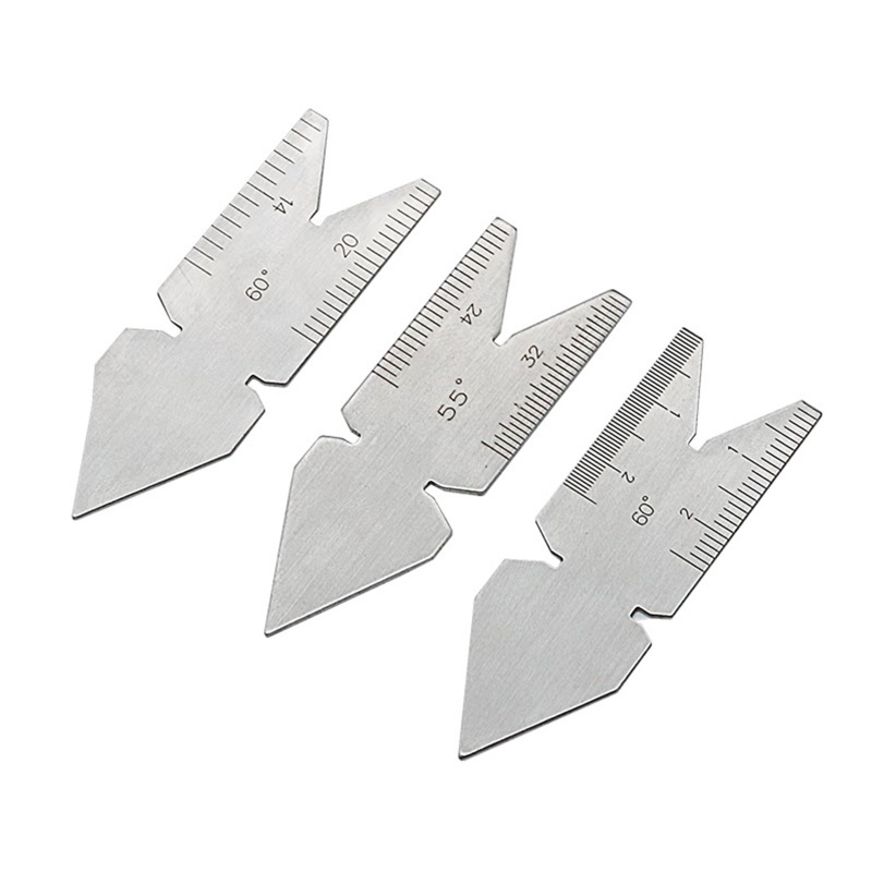 PCF* 55/60 Degree Inch Metric Screw Thread Pitch Gauge Center Gauge ...