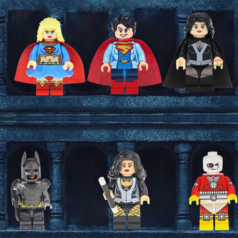 Compatible with Marvel Minifigures Toy DC Movie Superman Supergirl ...
