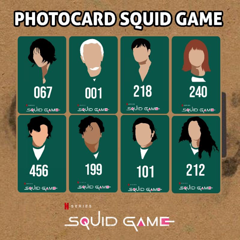 Photocard SQUID GAME FANMADE | Shopee Philippines