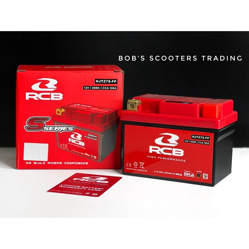 RCB Battery Lithium S-Series 7L (12V 36WH 180A) UNIVERSAL TO ALL ...