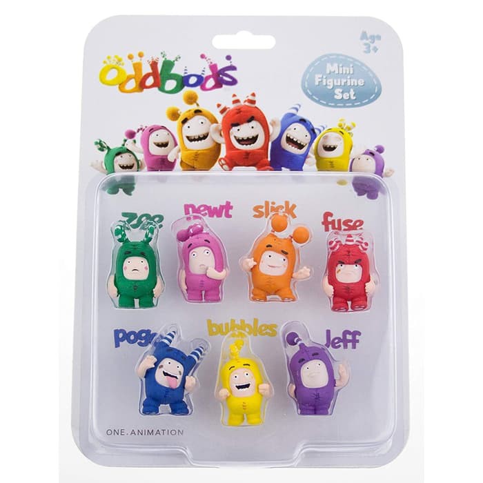 Oddbods MINI FIGURINE SET 7 ORIGINAL ODDBODS Characters | Shopee ...