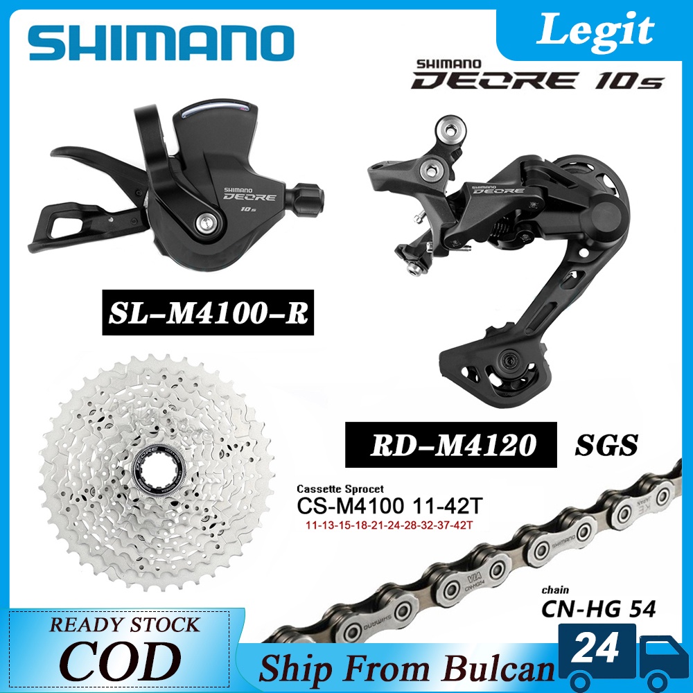 SHIMANO DEORE M4100 10 Speed Groupset Shifter Cassette Sprocket M4120 ...
