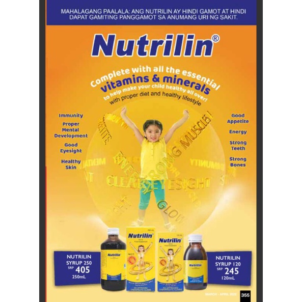 NUTRILIN SYRUP 120ML-250ML | Shopee Philippines