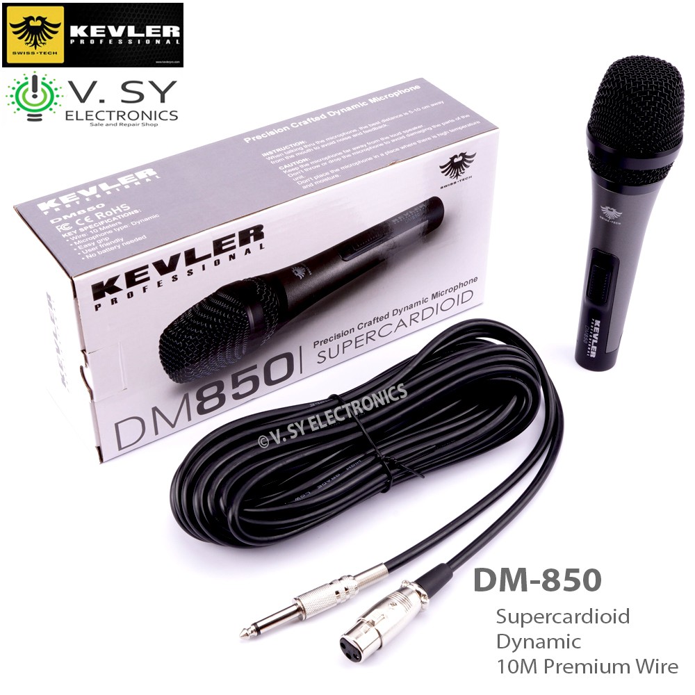 Original Kevler DM850 Premium Crafted Dynamic Supercardioid Microphone ...