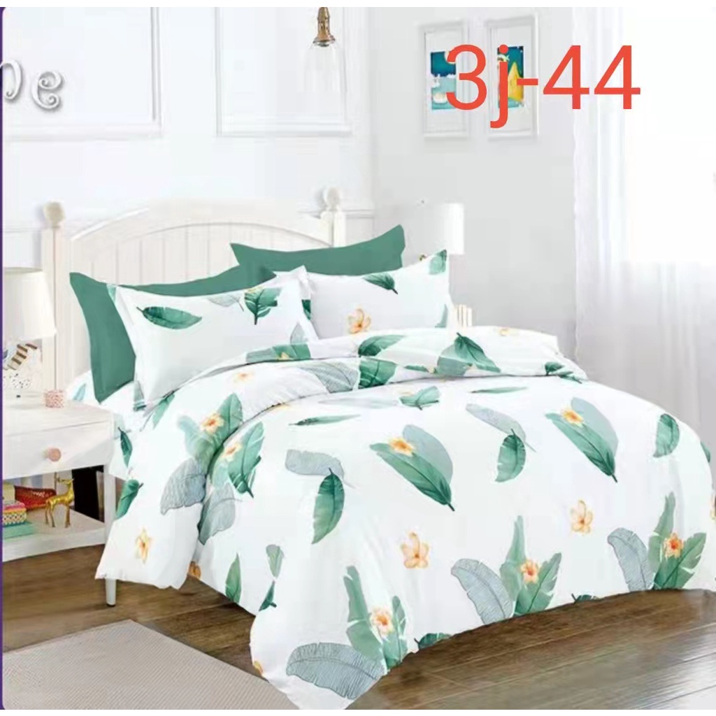 3in1 Double size cotton bedsheets set premium quality | Shopee Philippines