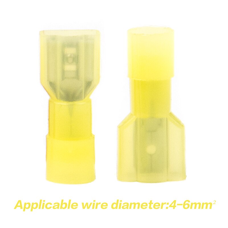 50pcs Female & Male Fully Insulated Wire Terminals Connector Nylon ...