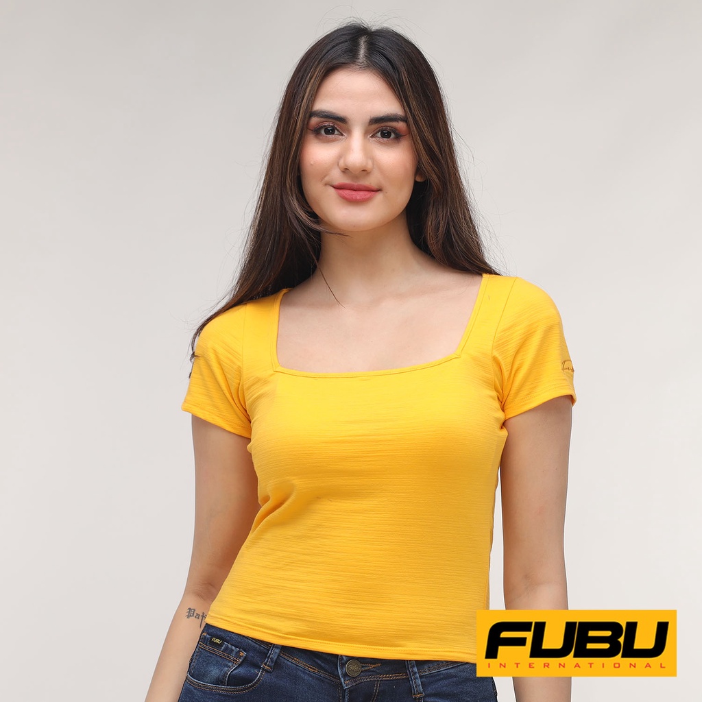 Fubu Girls Fashion Blouse QOT23-0001 (Yellow) | Shopee Philippines