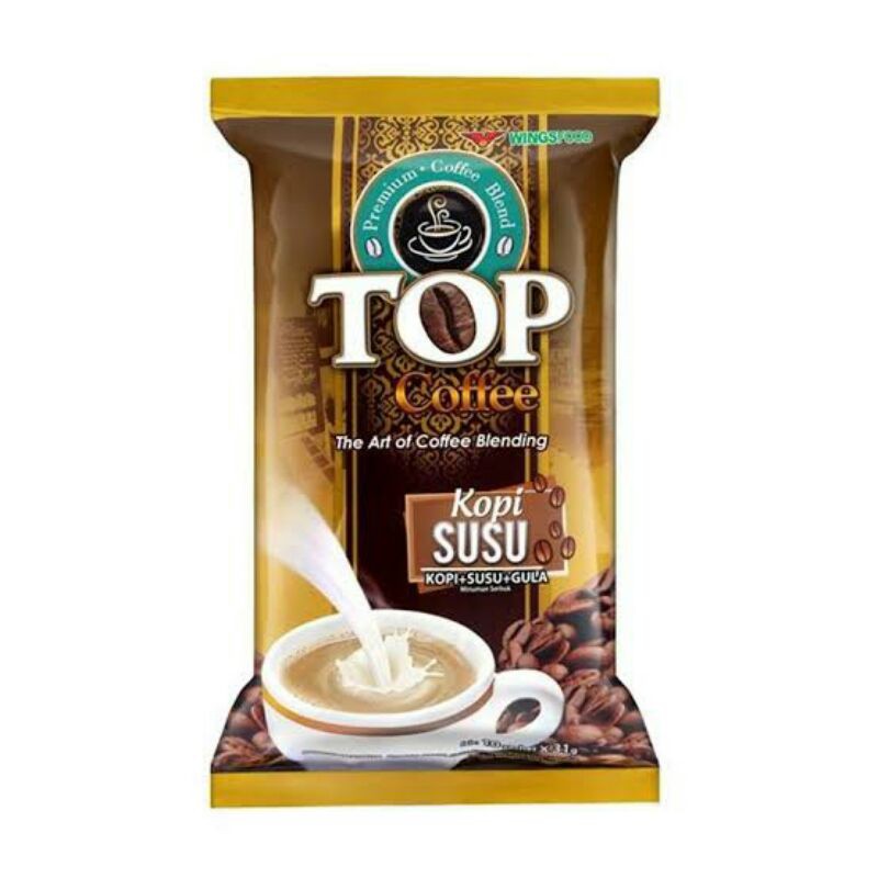 Top Coffee Milk 3 In 1 Pack 12X10X31GR | Shopee Philippines