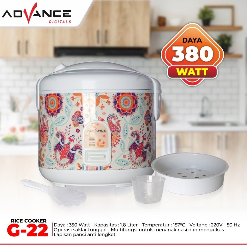 Magic Com Advance G-22/Rice Cooker Advance G 22 (1.8 L) | Shopee ...