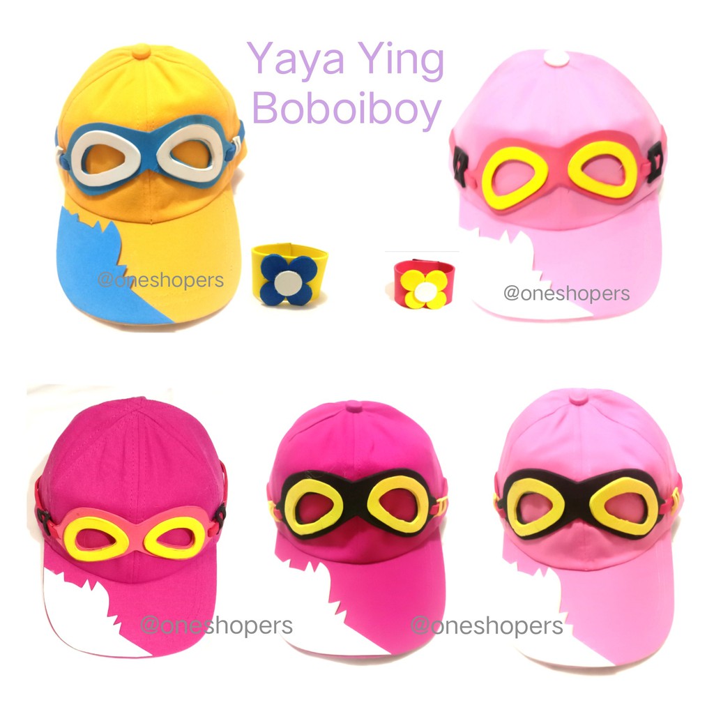 Boboiboy Children's Hat With YAYA Character/Boboiboy's YAYA Hat/Yaya's ...