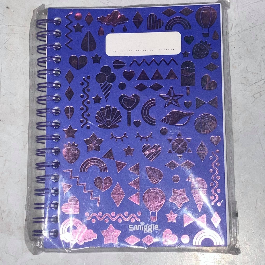 Smiggle Mettalic A6 Lined Notebook ( Spiral Bound ) | Shopee Philippines