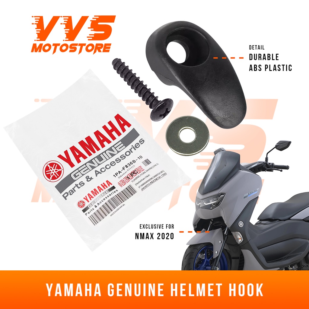 YAMAHA GENUINE HELMET HOOK FOR NMAX V2 HEAVY DUTY ABS PLASTIC MADE IN ...